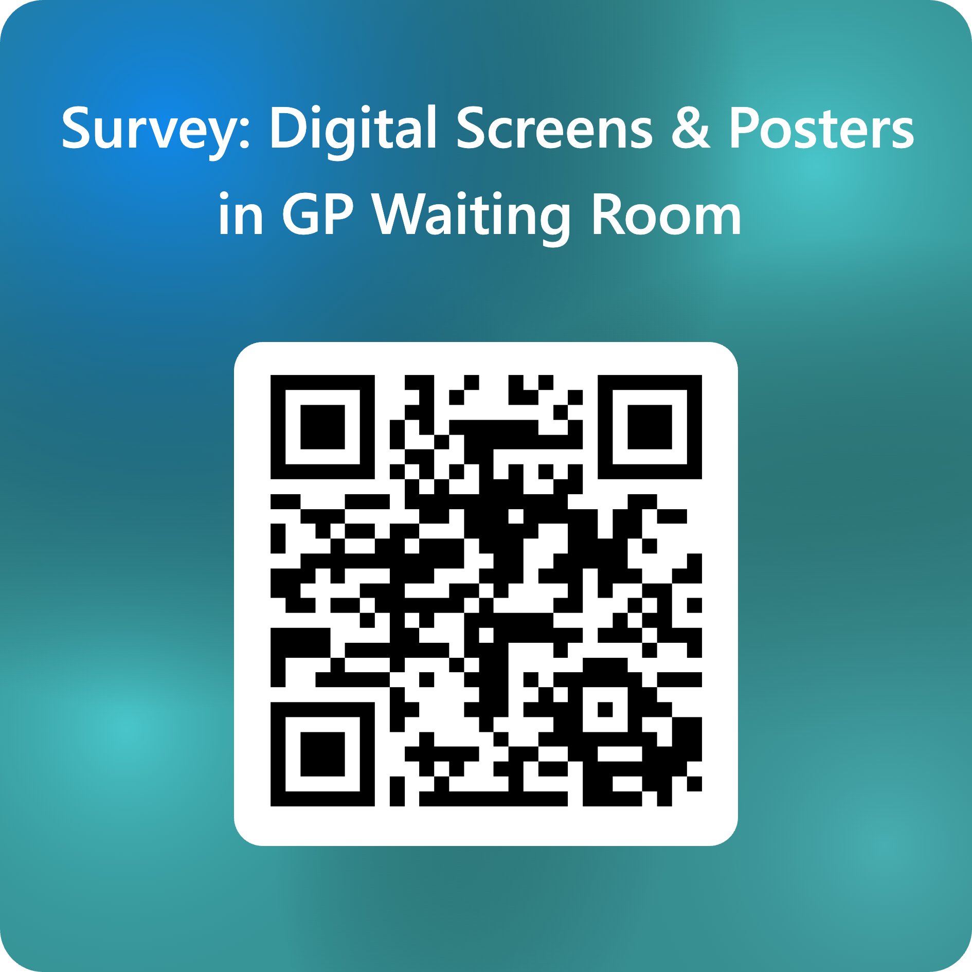 Survey: Digital Screens and Posters in GP Waiting Rooms | Kent & Medway ...